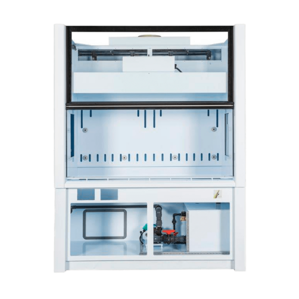 Polypropylene Acid Fume Cupboard with Wet Scrubber For Hydrofluoric ...